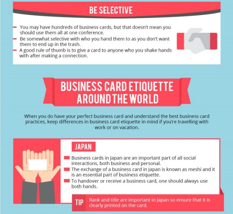 Business Card Etiquette Around The World [Infographic]